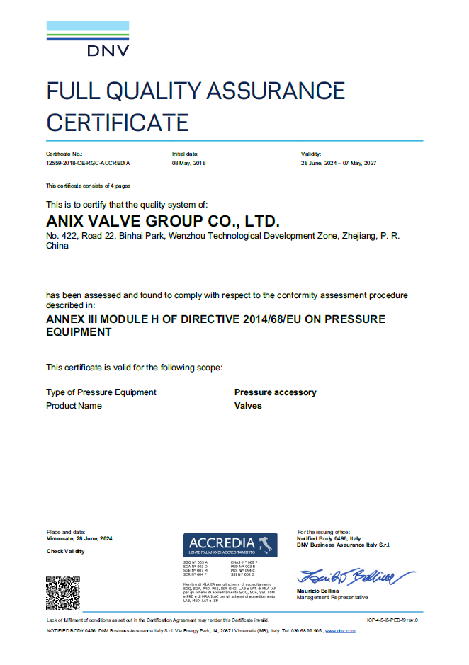 Anix Product Information. ANIX Valve USA - Stainless Steel & Carbon ...